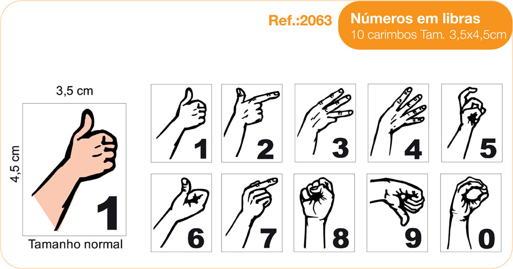 Números em libras